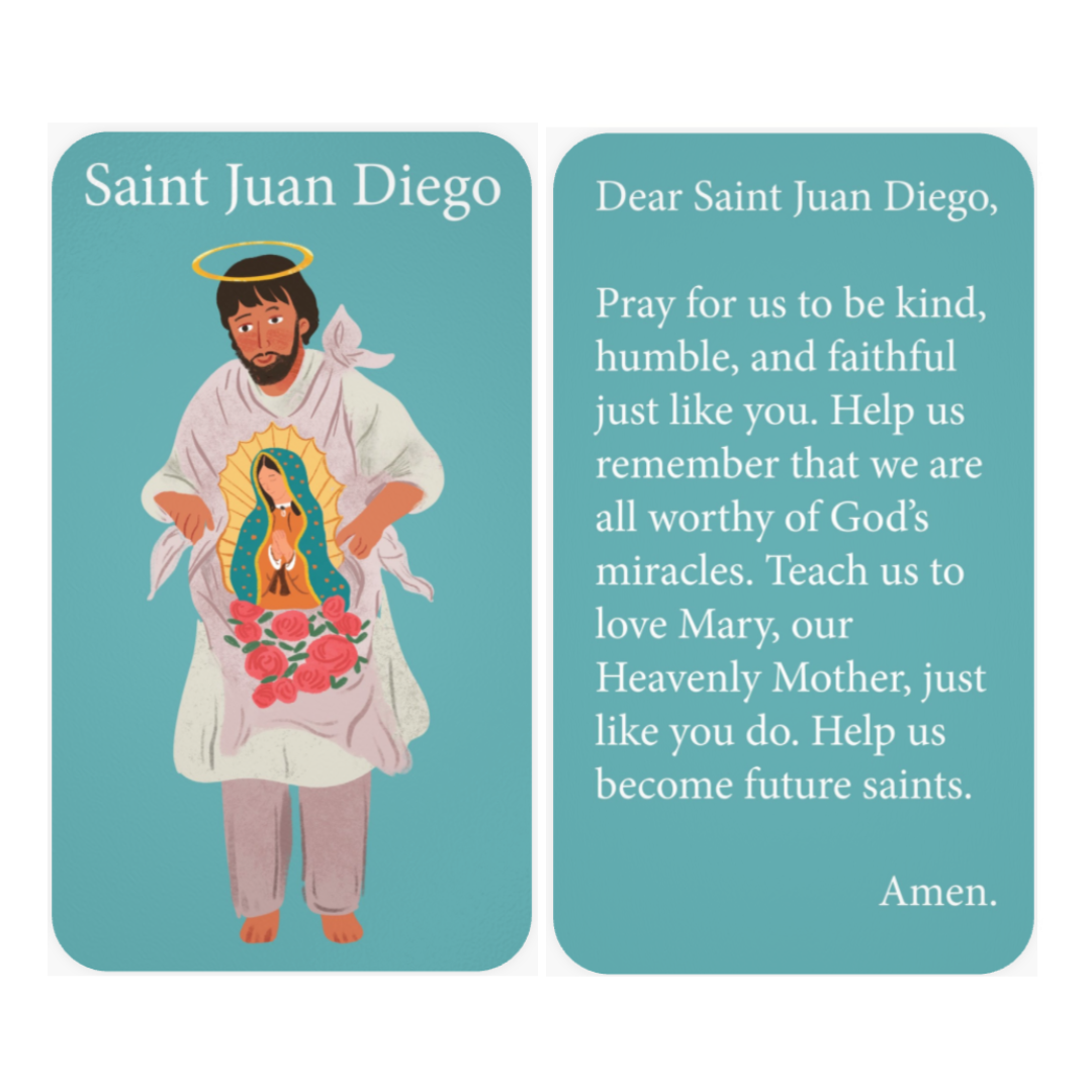 Juan Diego Prayer Card | Little Saint Stories