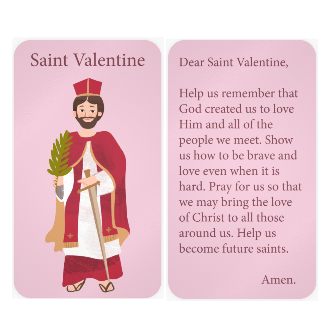 Valentine Prayer Card | Little Saint Stories